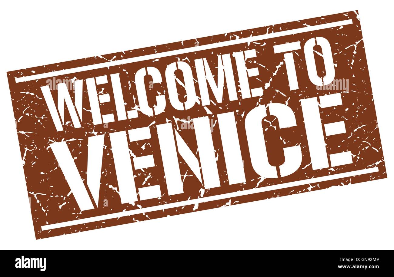 Welcome venice stamp hi-res stock photography and images - Alamy