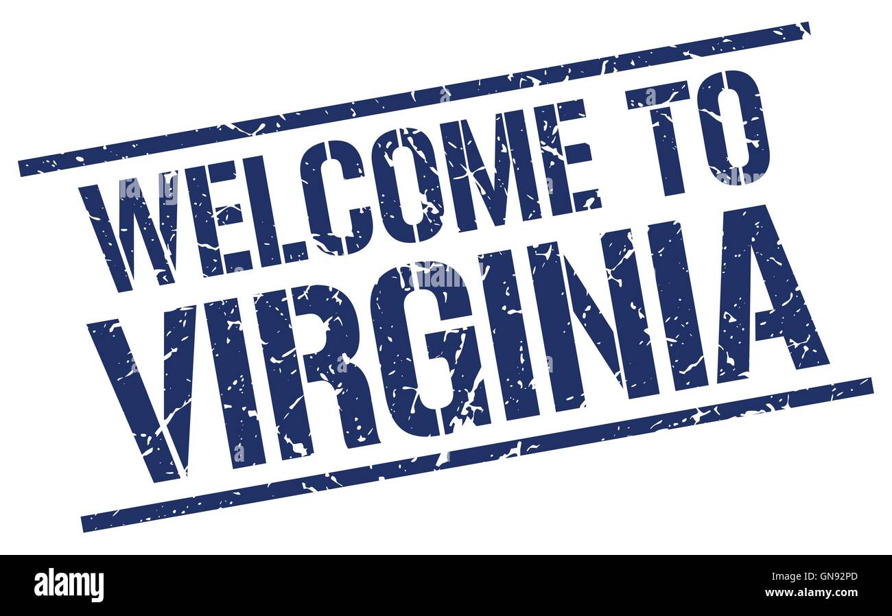 welcome to Virginia stamp Stock Vector Image & Art - Alamy