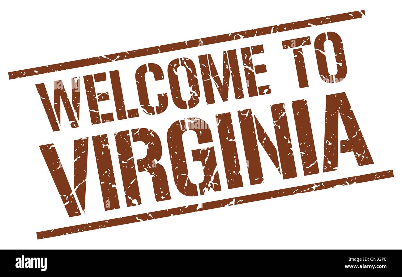 welcome to Virginia stamp Stock Vector Image & Art - Alamy