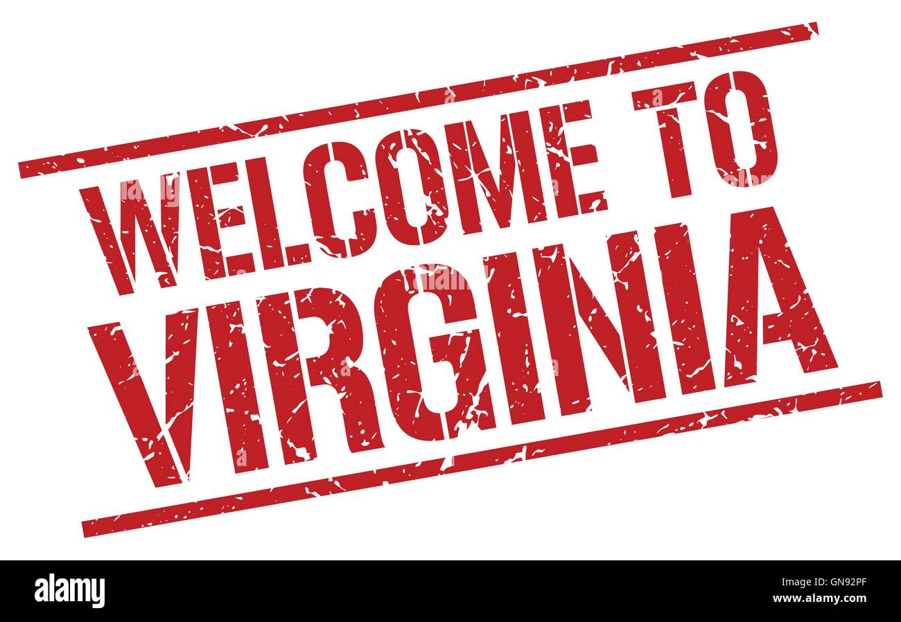 welcome to Virginia stamp Stock Vector Image & Art - Alamy