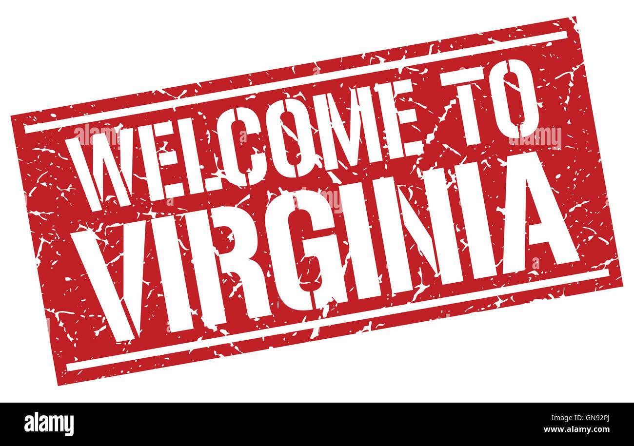 welcome to Virginia stamp Stock Vector Image & Art - Alamy