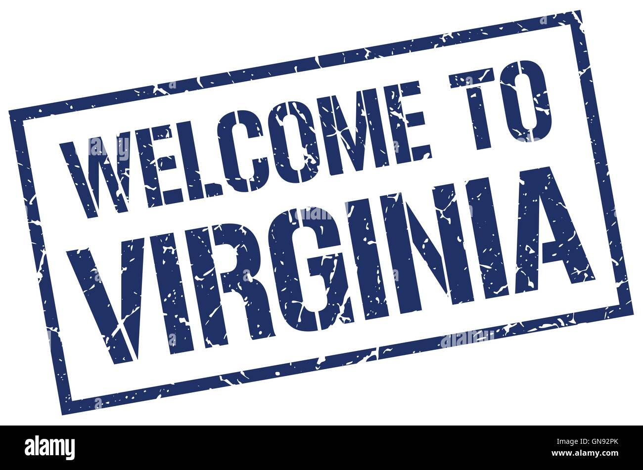 welcome to Virginia stamp Stock Vector Image & Art - Alamy