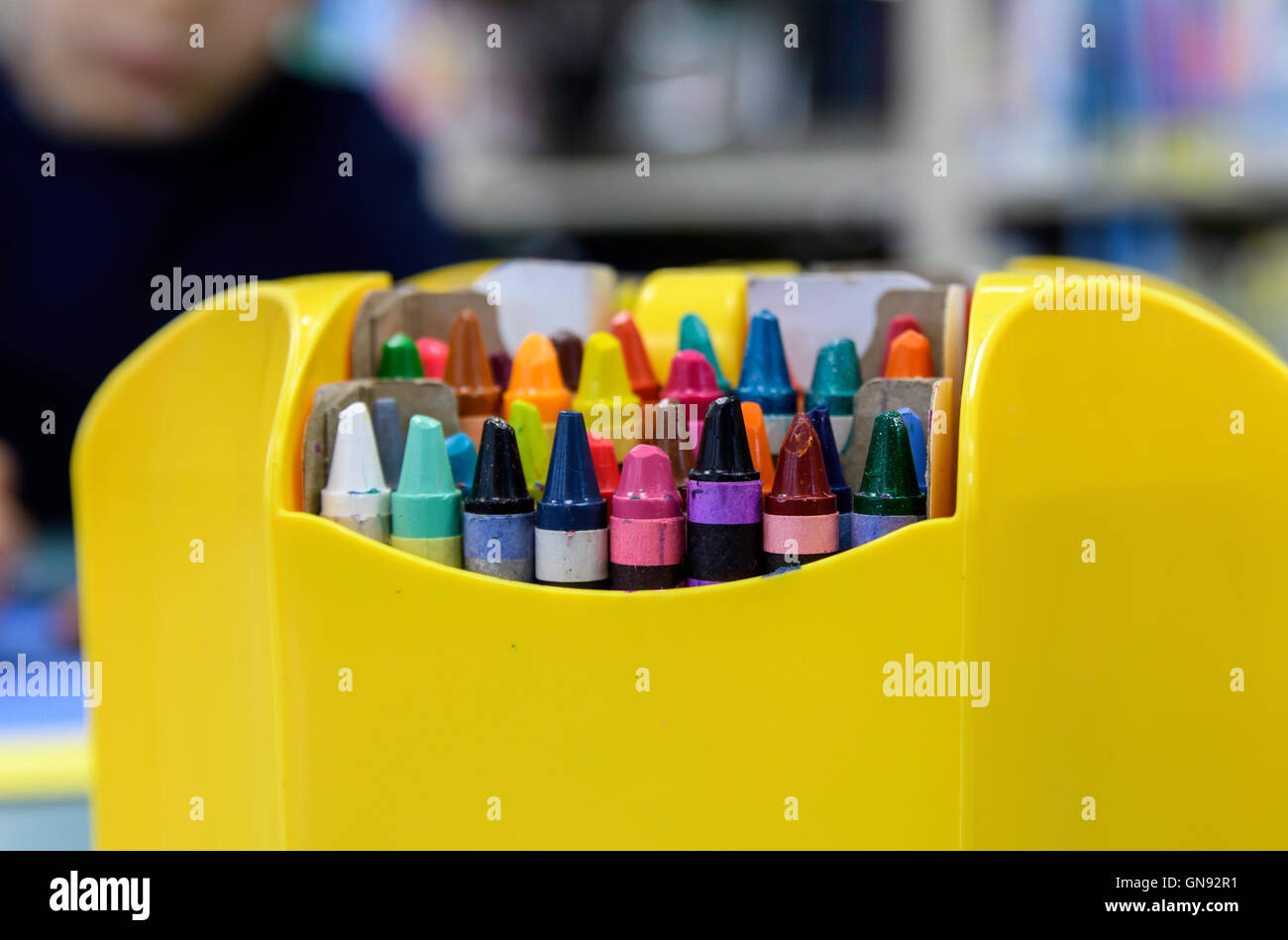 Box of crayons hi-res stock photography and images - Alamy