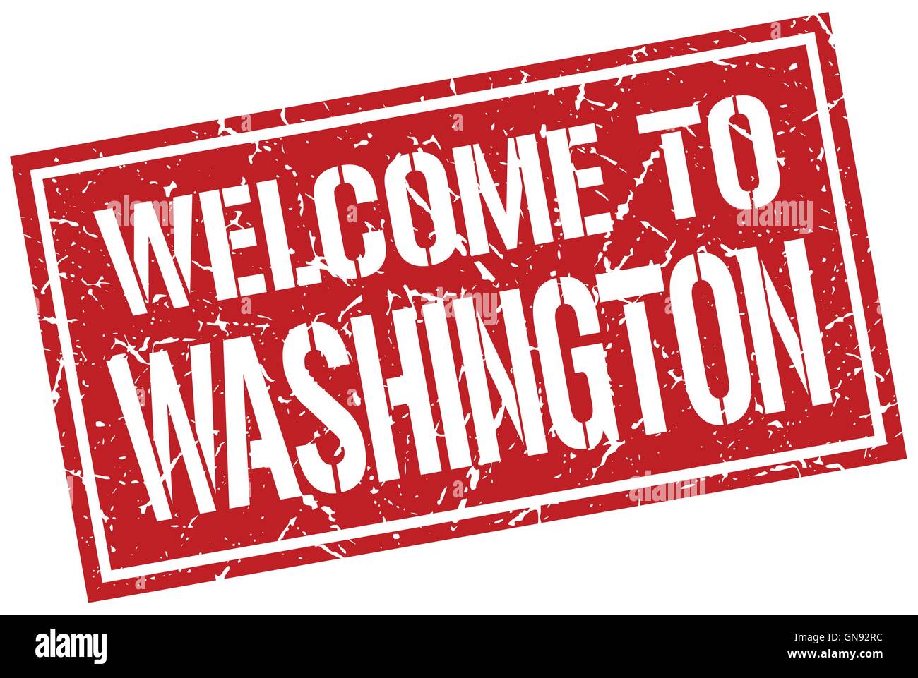 welcome to Washington stamp Stock Vector Image & Art - Alamy