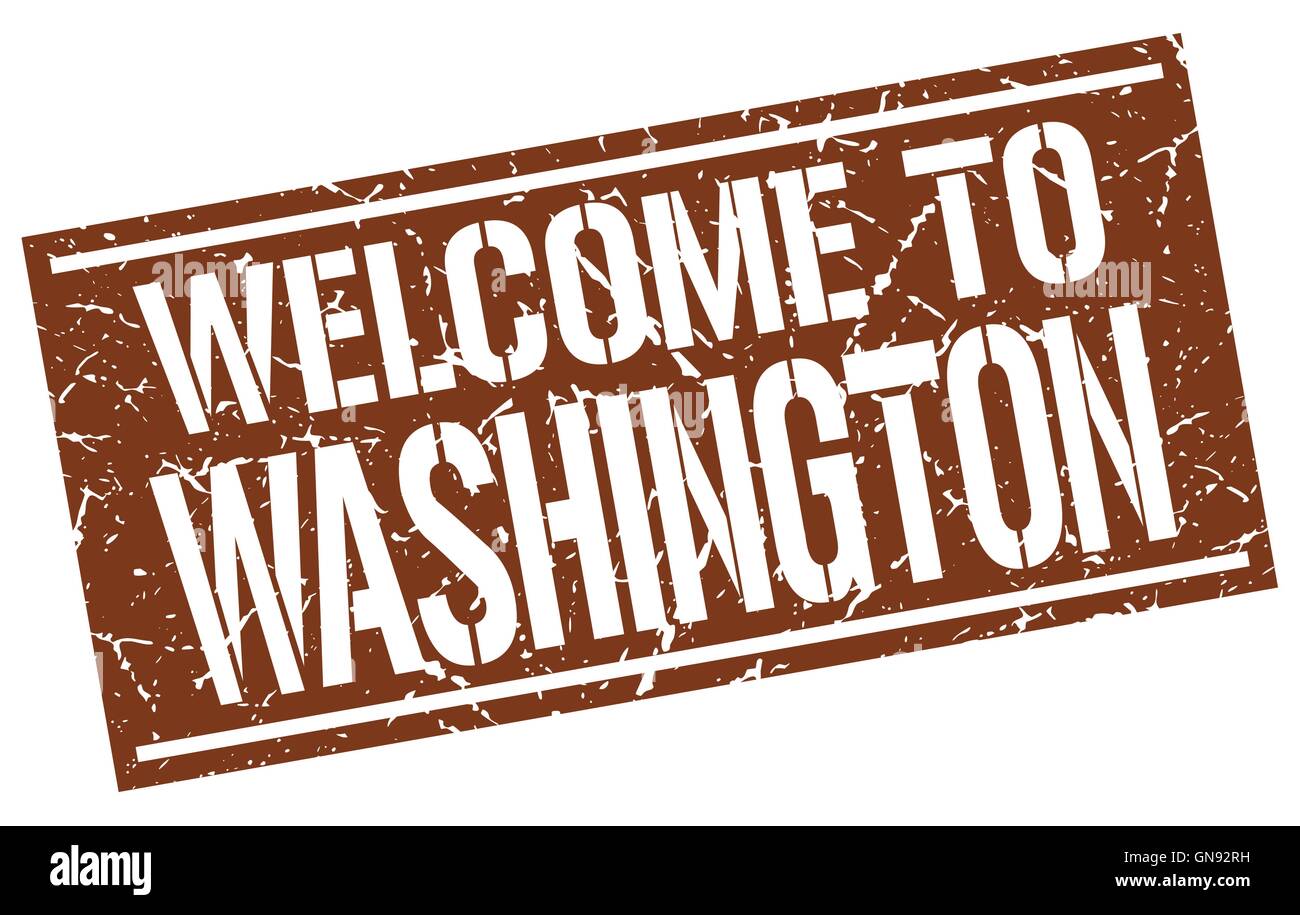 welcome to Washington stamp Stock Vector Image & Art - Alamy