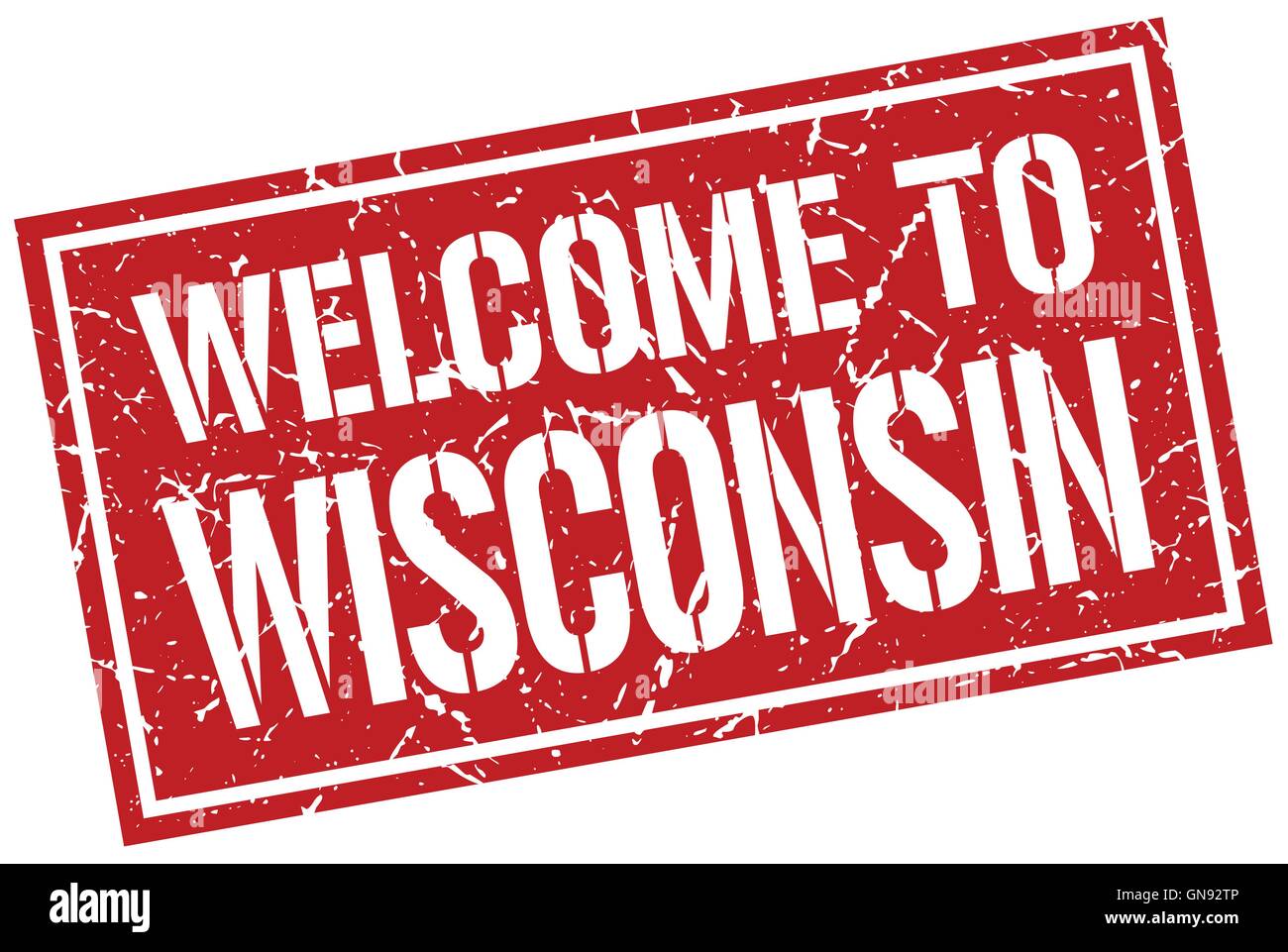 welcome to Wisconsin stamp Stock Vector Image & Art - Alamy