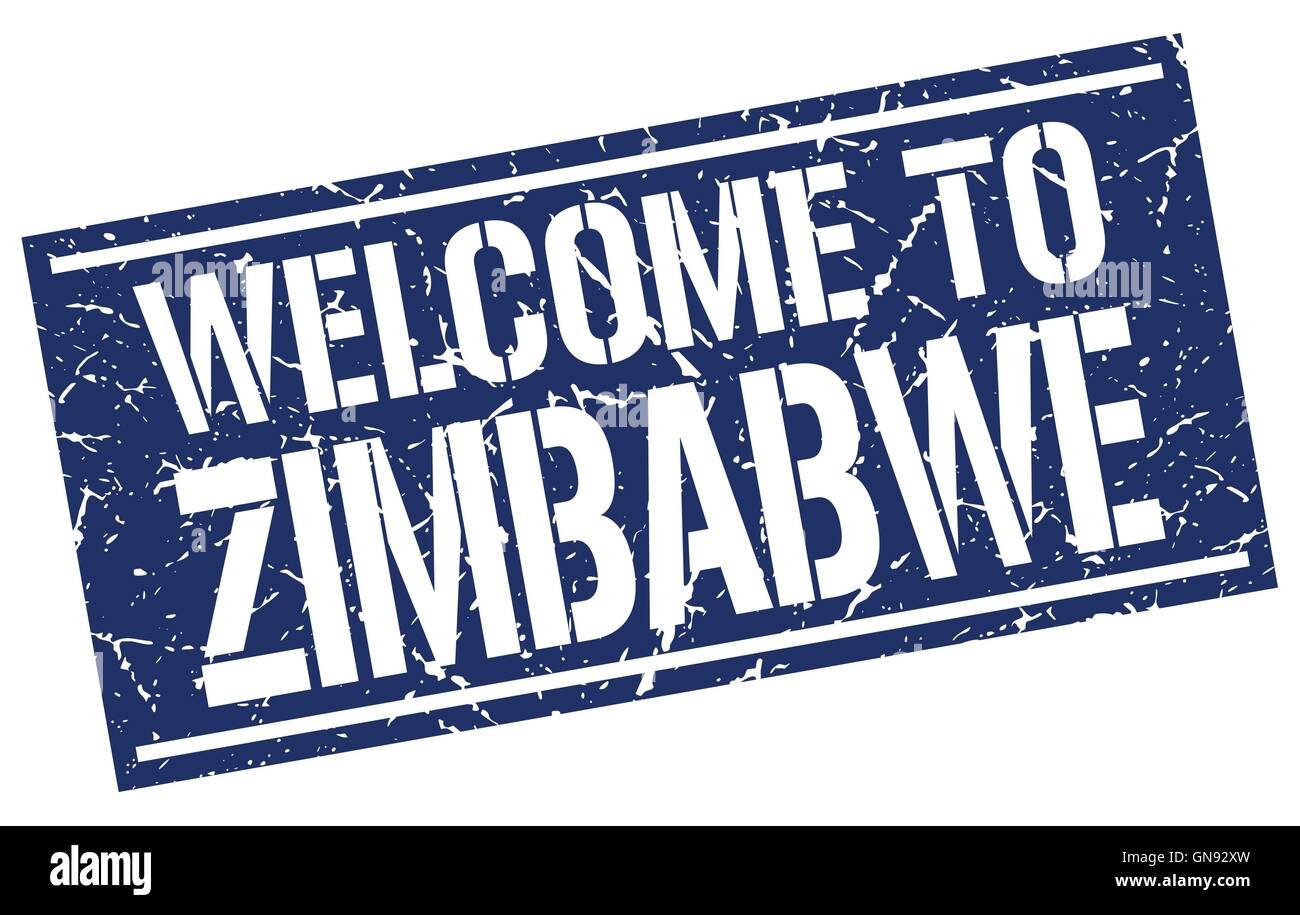 welcome to Zimbabwe stamp Stock Vector Image & Art - Alamy