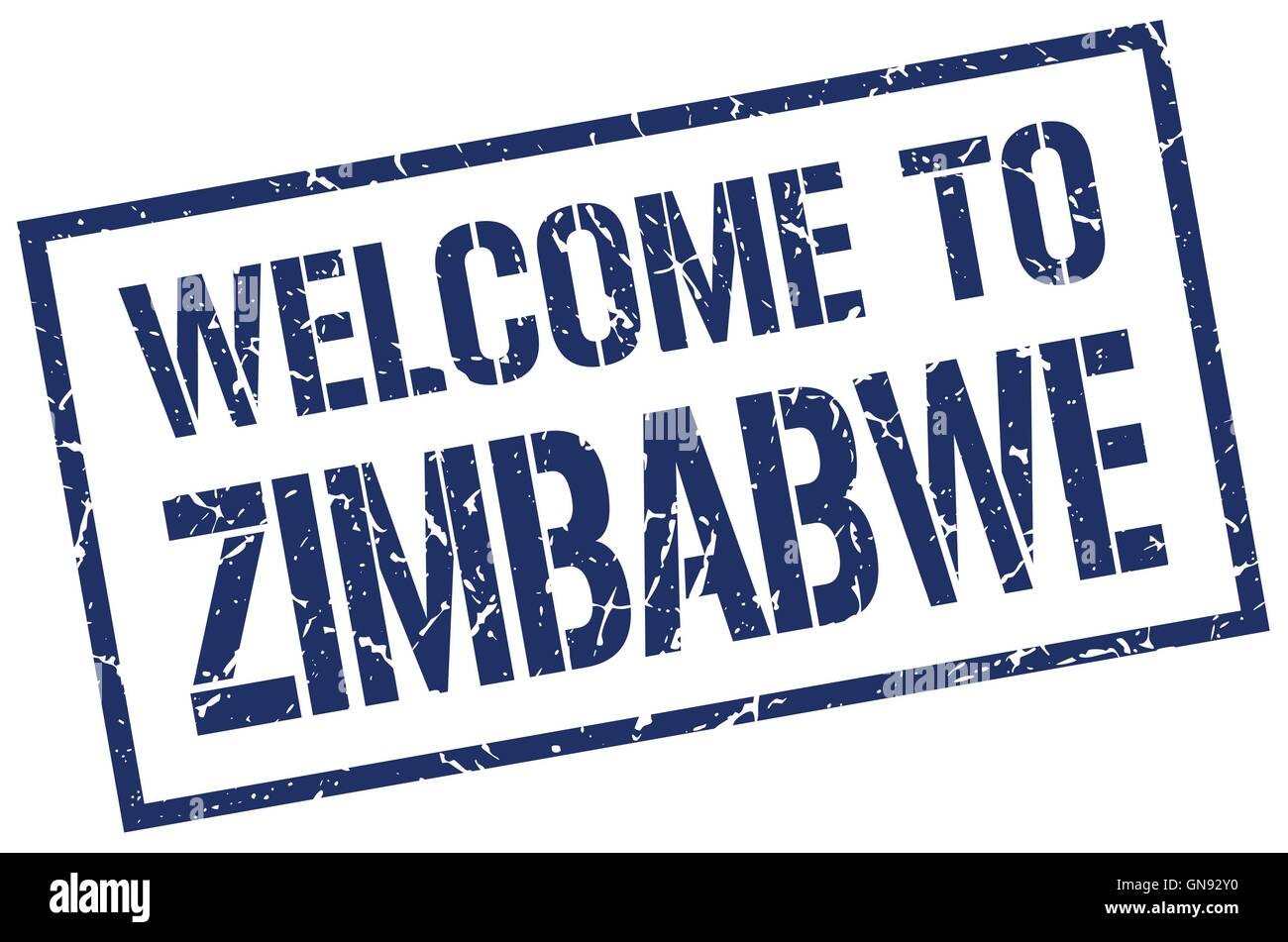 welcome to Zimbabwe stamp Stock Vector Image & Art - Alamy