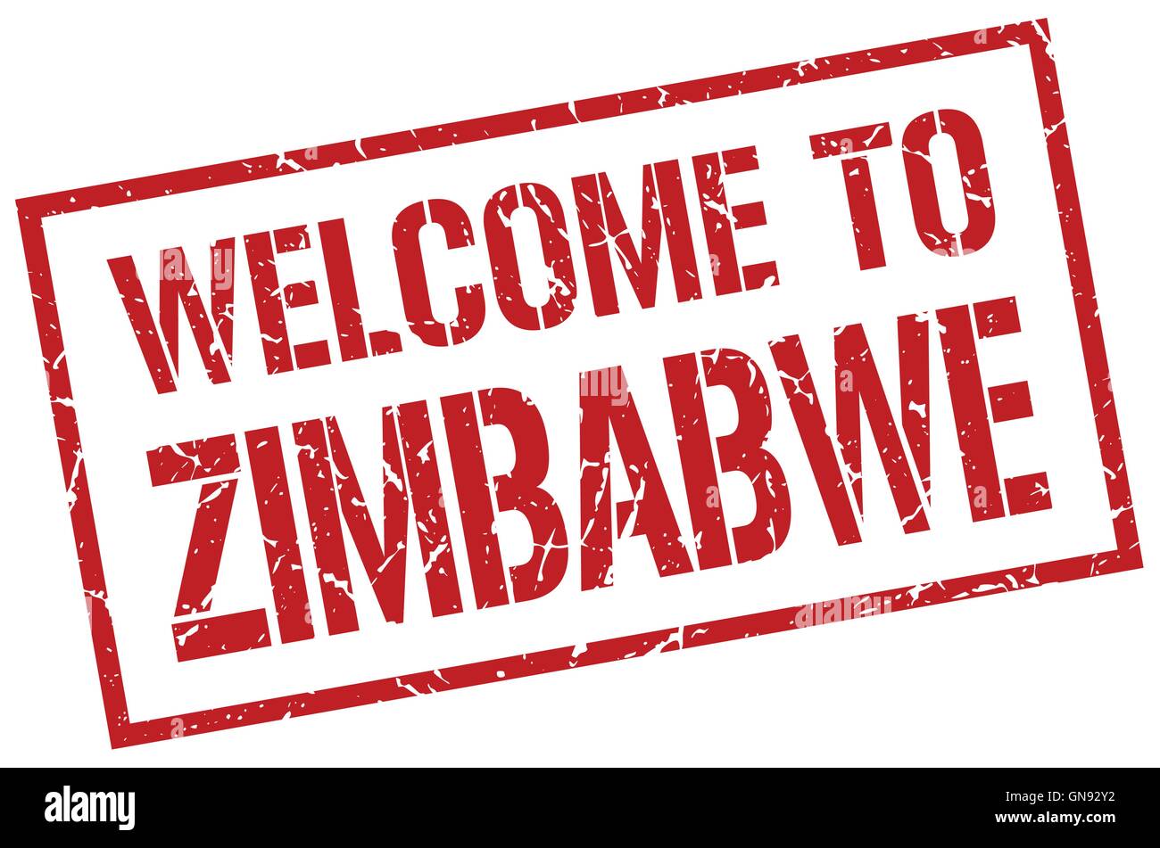 welcome to Zimbabwe stamp Stock Vector Image & Art - Alamy