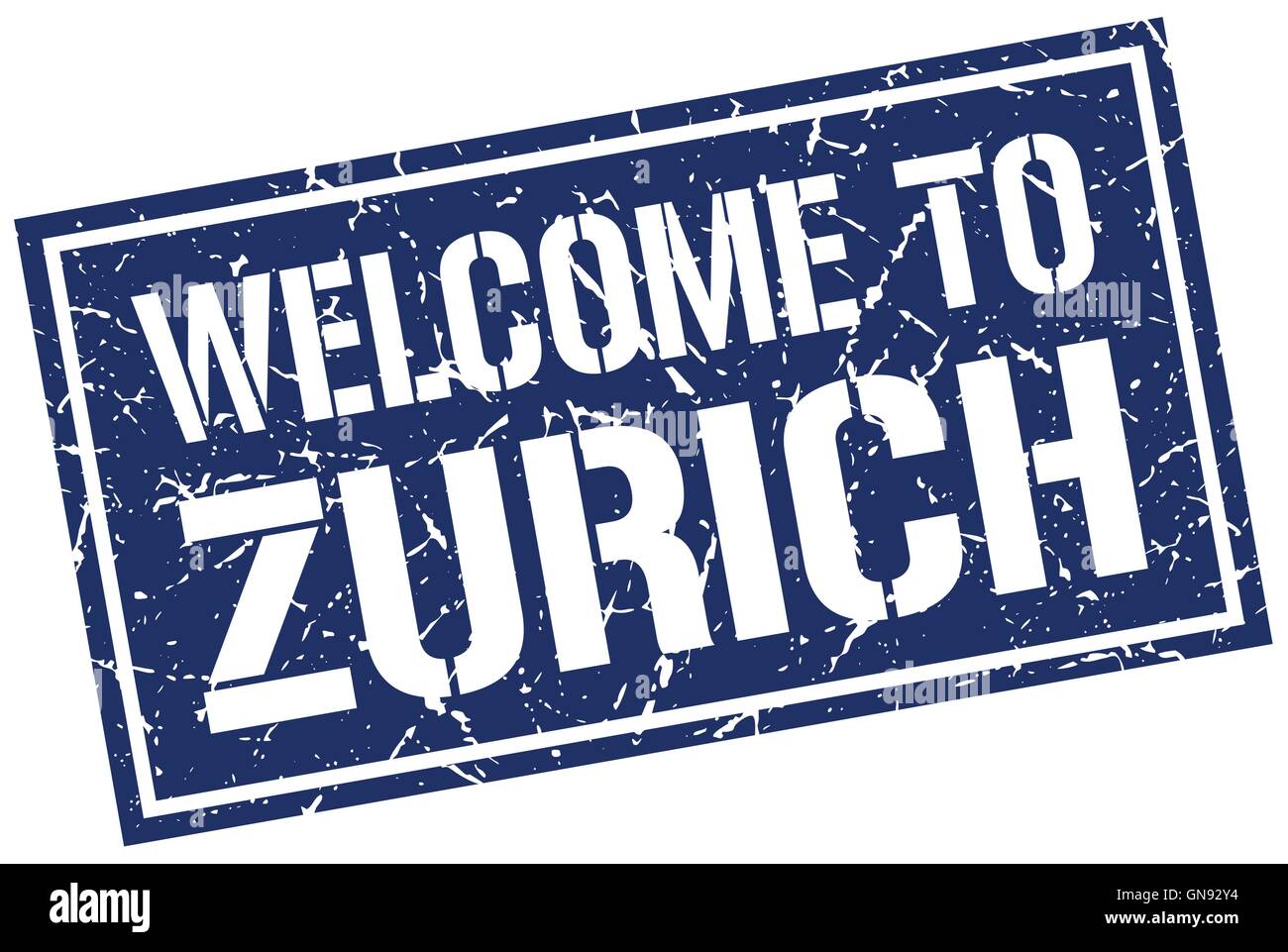 welcome to Zurich stamp Stock Vector Image & Art - Alamy