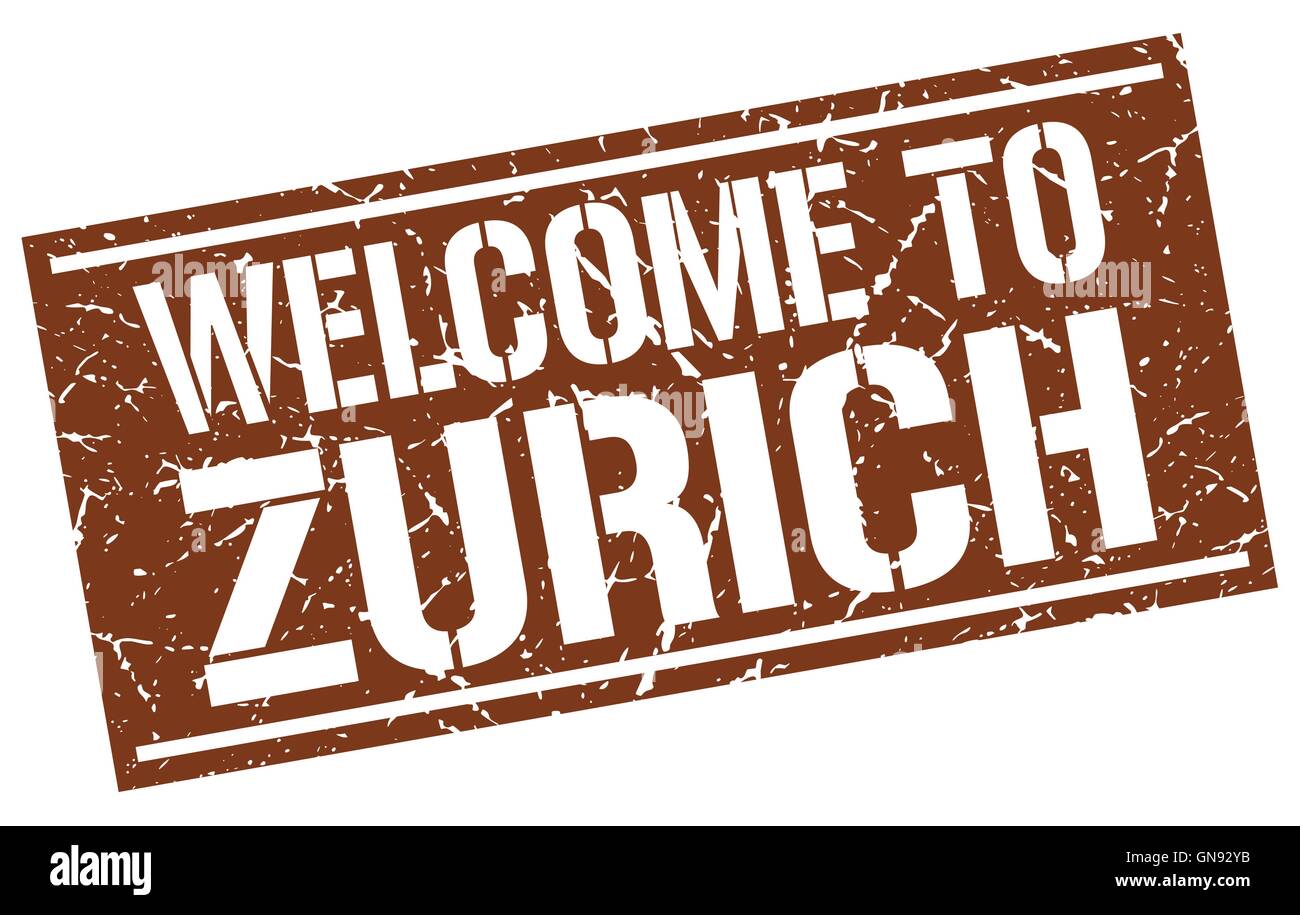 welcome to Zurich stamp Stock Vector Image & Art - Alamy