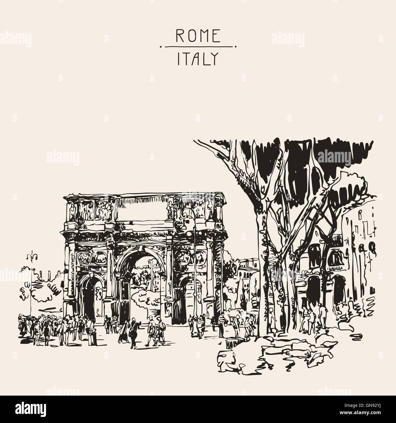 Rome Drawing
