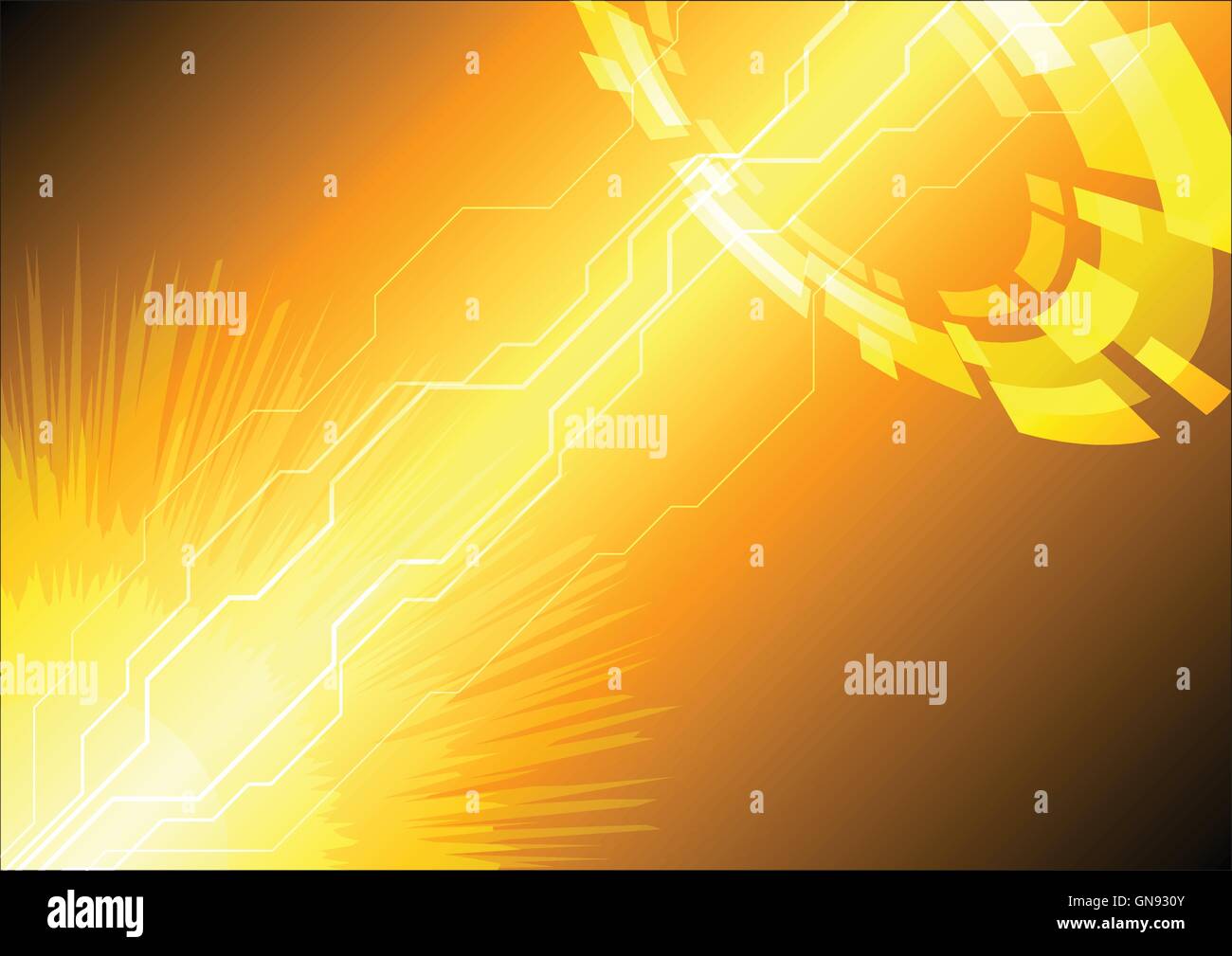 Abstract Technology Background Orange Stock Vector Image & Art - Alamy