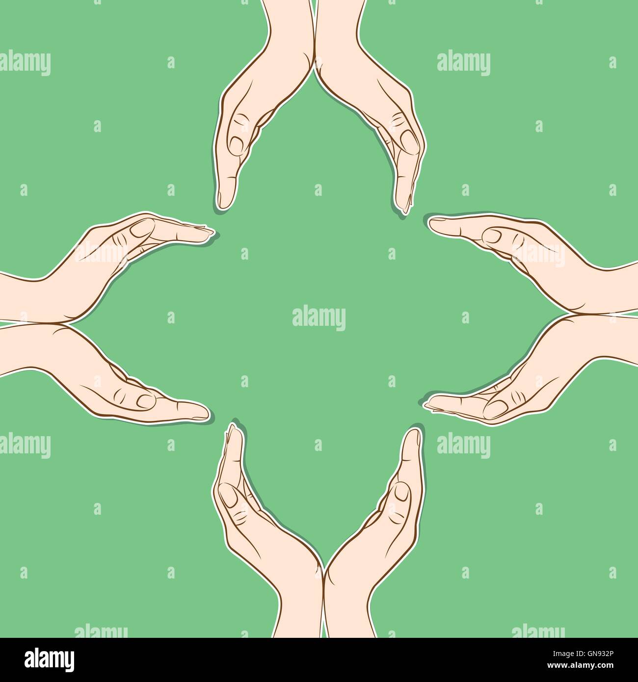 creative open hand design Stock Vector Image & Art - Alamy