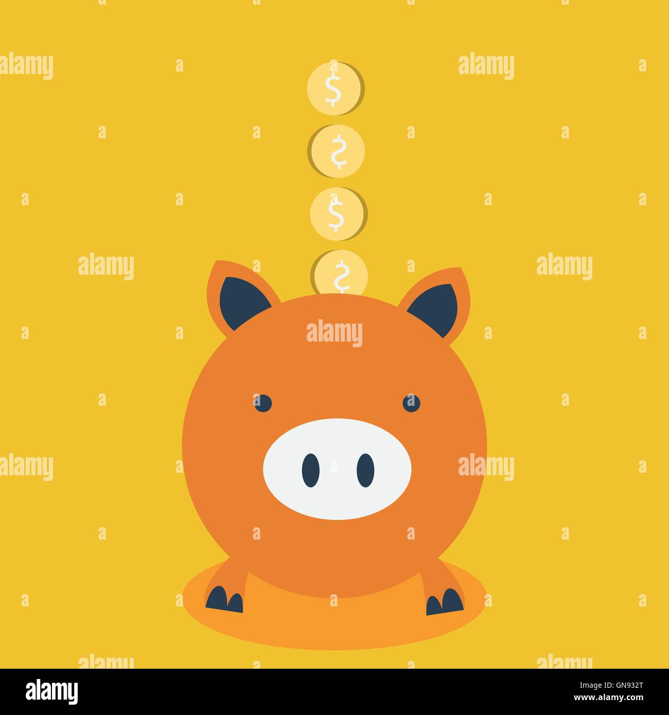 Saving money, vector Stock Vector Image & Art - Alamy