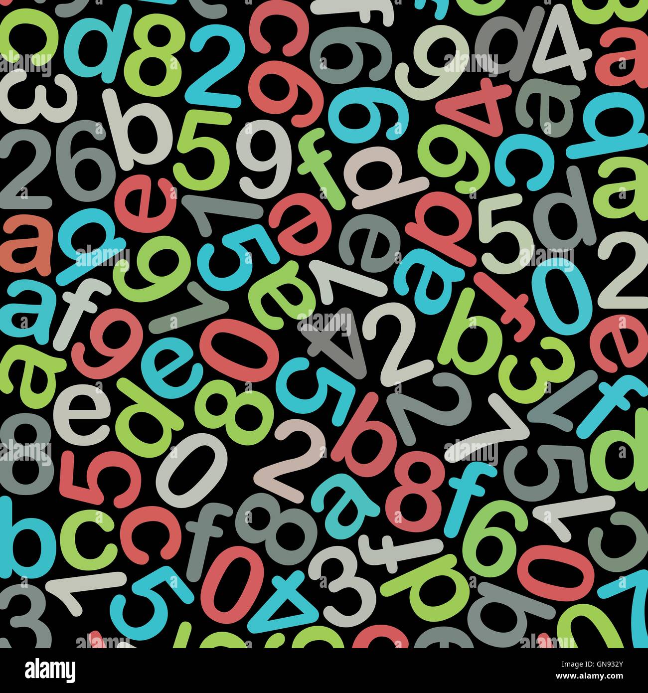 Abstract Data background: multicolor Hexadecimal Code ?n Black, No ...