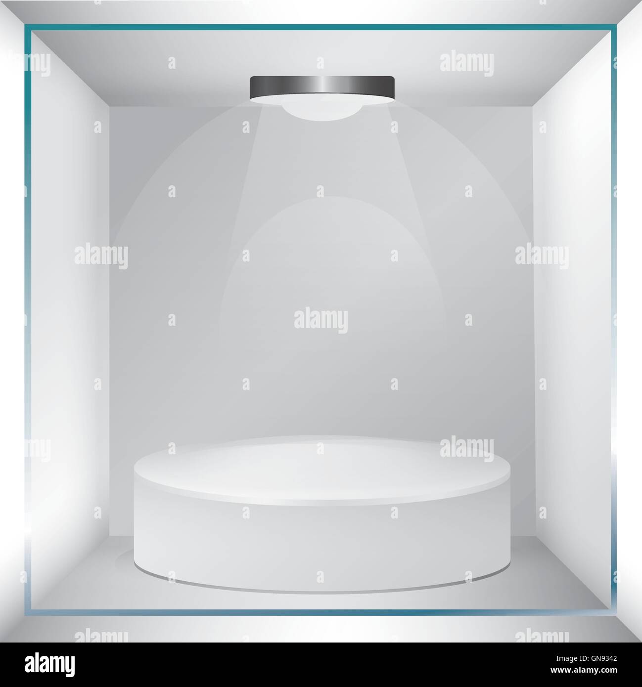 Empty glass showcase museum exhibition hi-res stock photography and ...