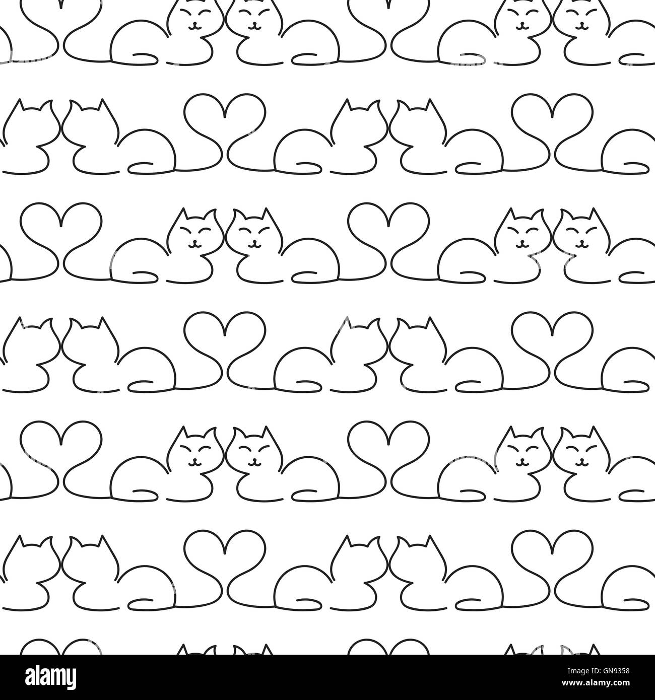 Seamless love pattern funny Black and White Stock Photos & Images - Alamy