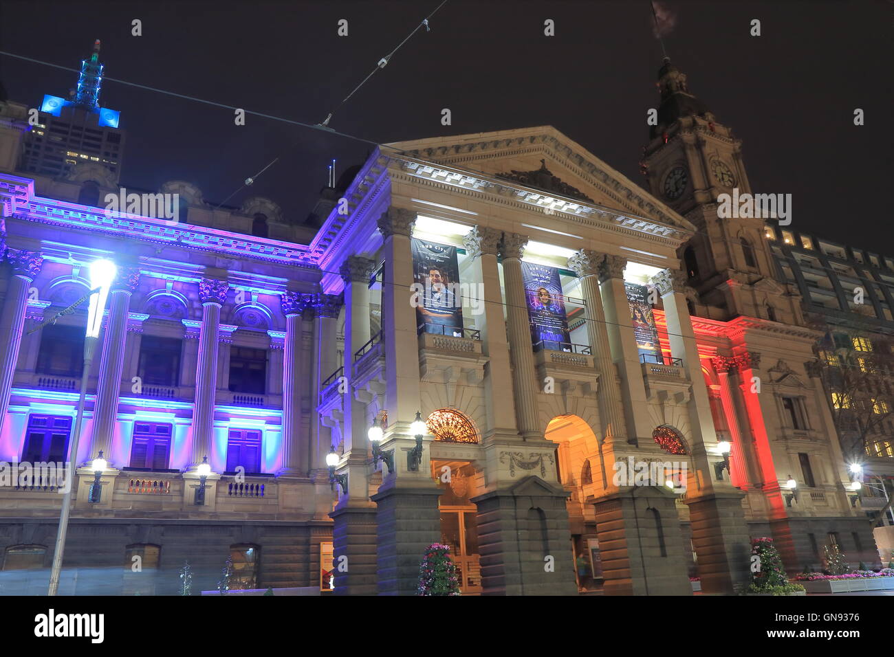 Melbourne City Town Hall historical architecture Stock Photo - Alamy