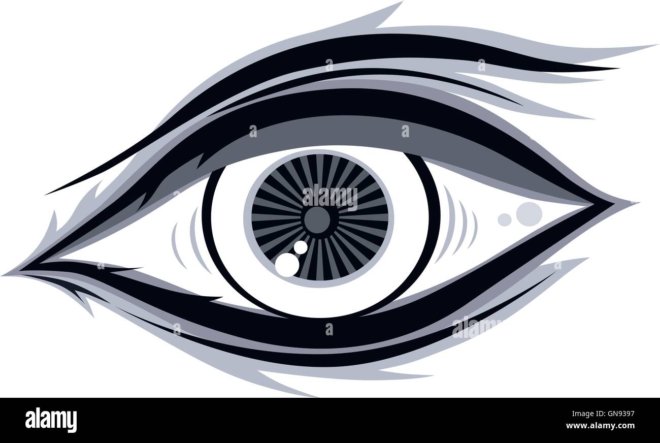 Eye illustration hi-res stock photography and images - Alamy