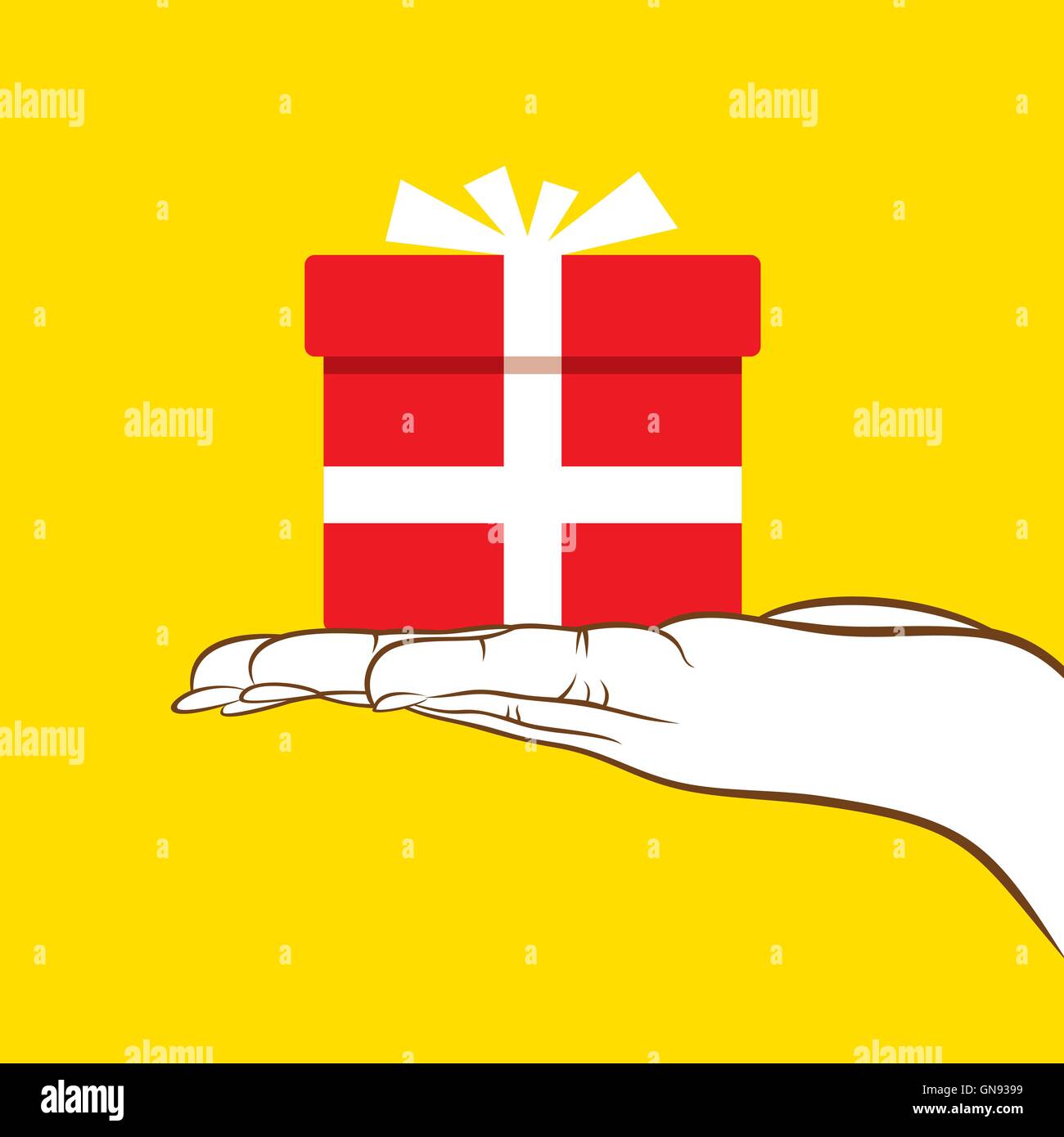 Big gesture icon flat Stock Vector Images - Alamy