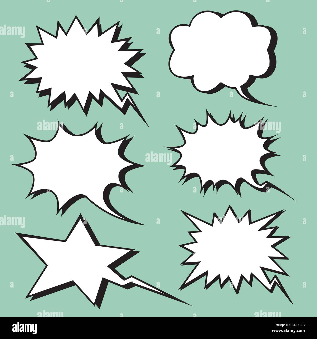 explosion expression comic bubble retro style Stock Vector Image & Art ...