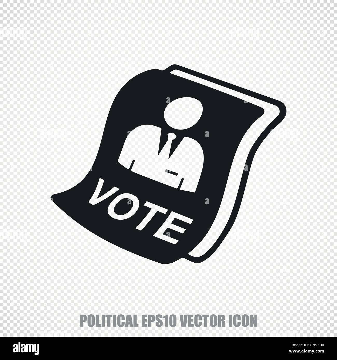 Politics vector Ballot icon. Modern flat design Stock Vector Image ...