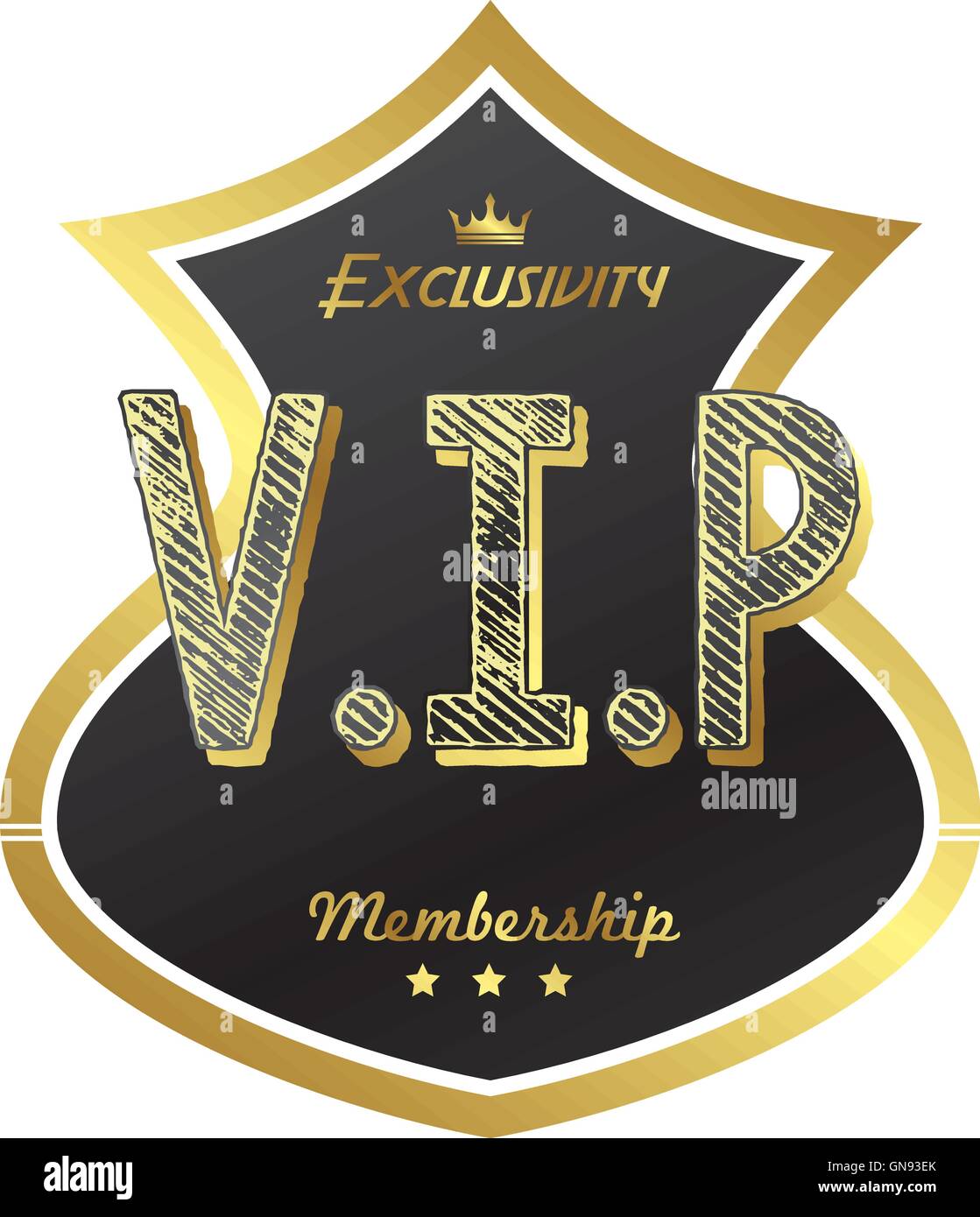 vip member badge Stock Vector Image & Art - Alamy