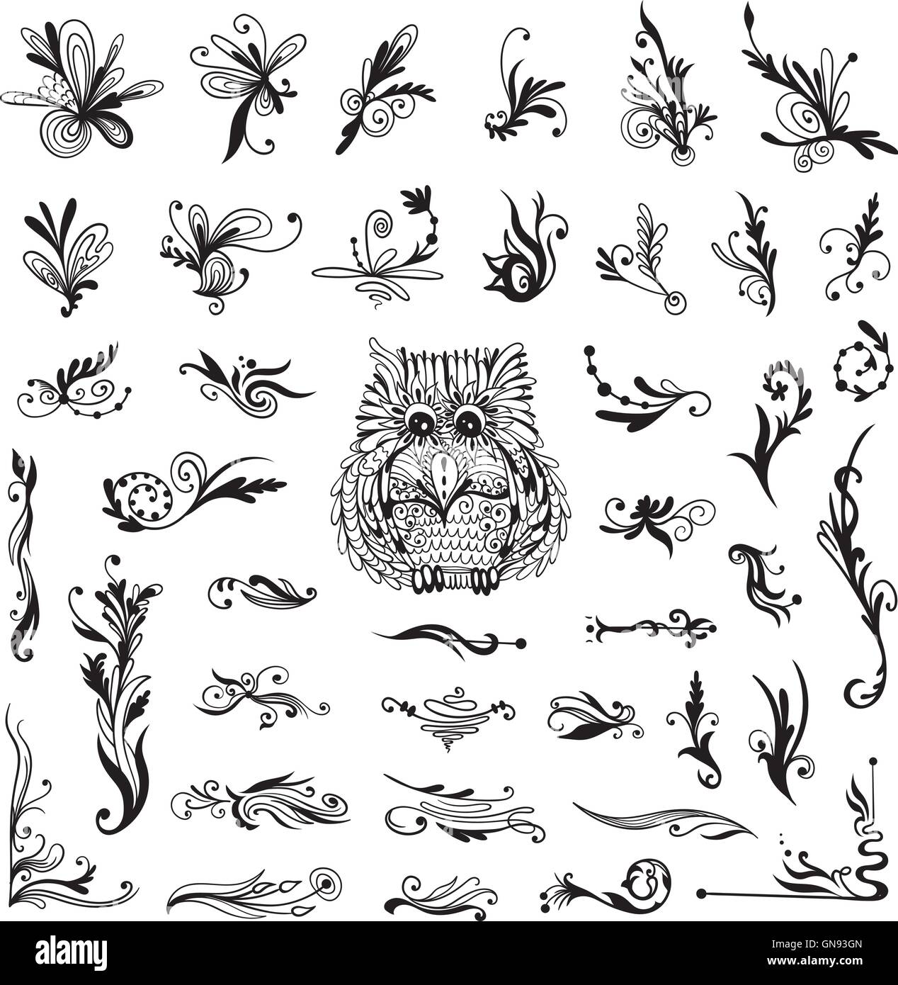 Elements of vignettes hi-res stock photography and images - Alamy