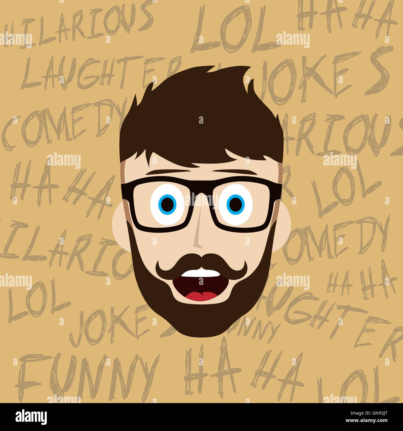 funny laughing guy Stock Vector Image & Art - Alamy