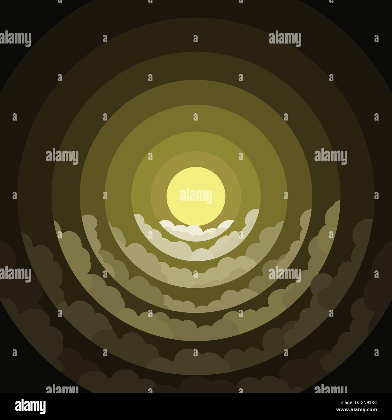 moon light radius color yellow Stock Vector Image & Art - Alamy