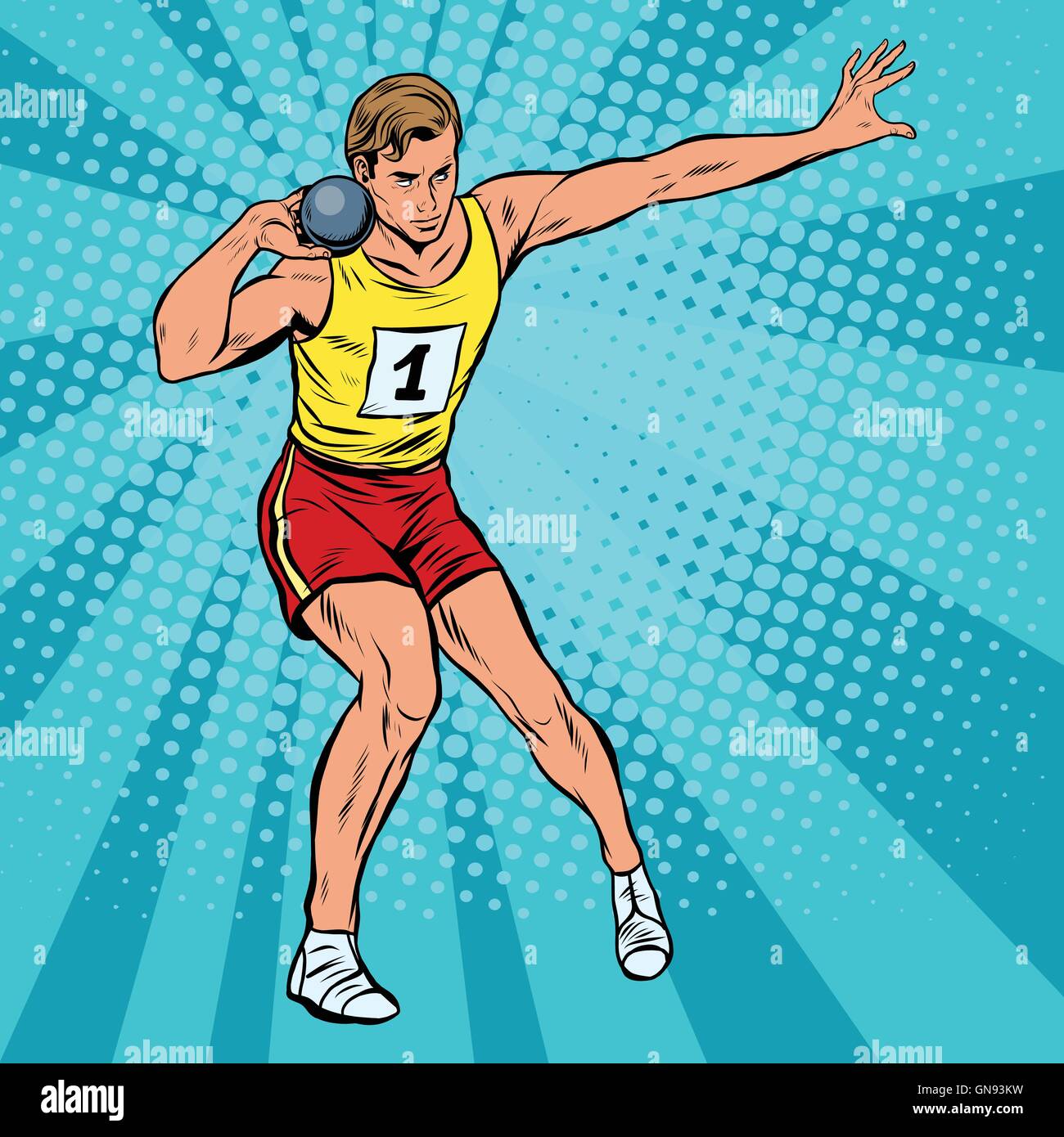 Athlete concentration Stock Vector Images - Alamy