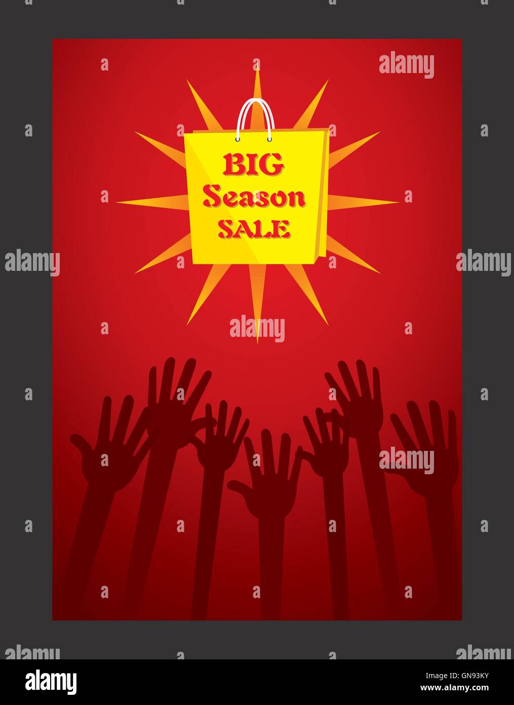 Big discount flyer design vector Stock Vector Image & Art - Alamy
