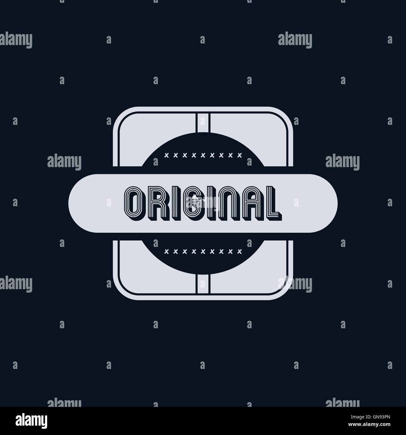 Original authentic genuine badge Stock Vector Images - Alamy