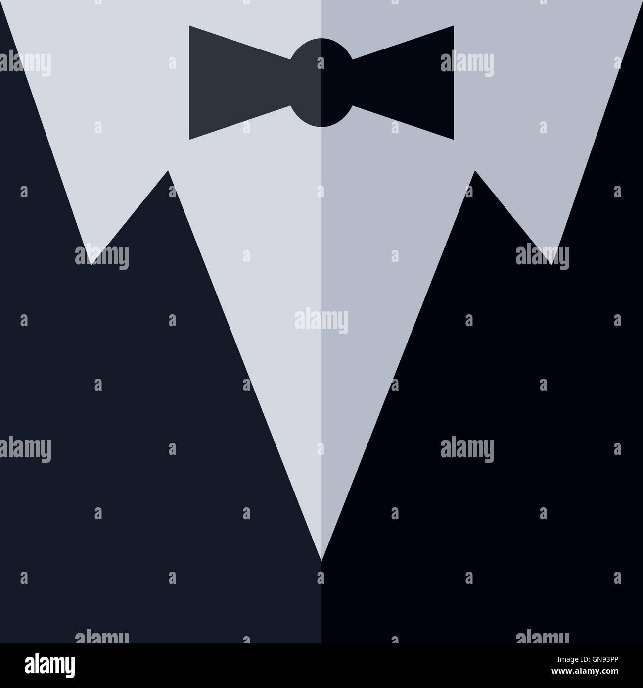 Black tie tuxedo formal Stock Vector Images - Alamy