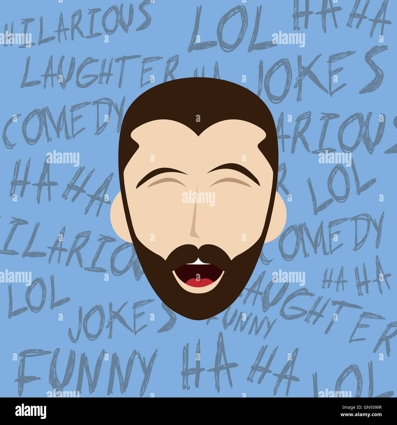 funny laughing guy Stock Vector Image & Art - Alamy
