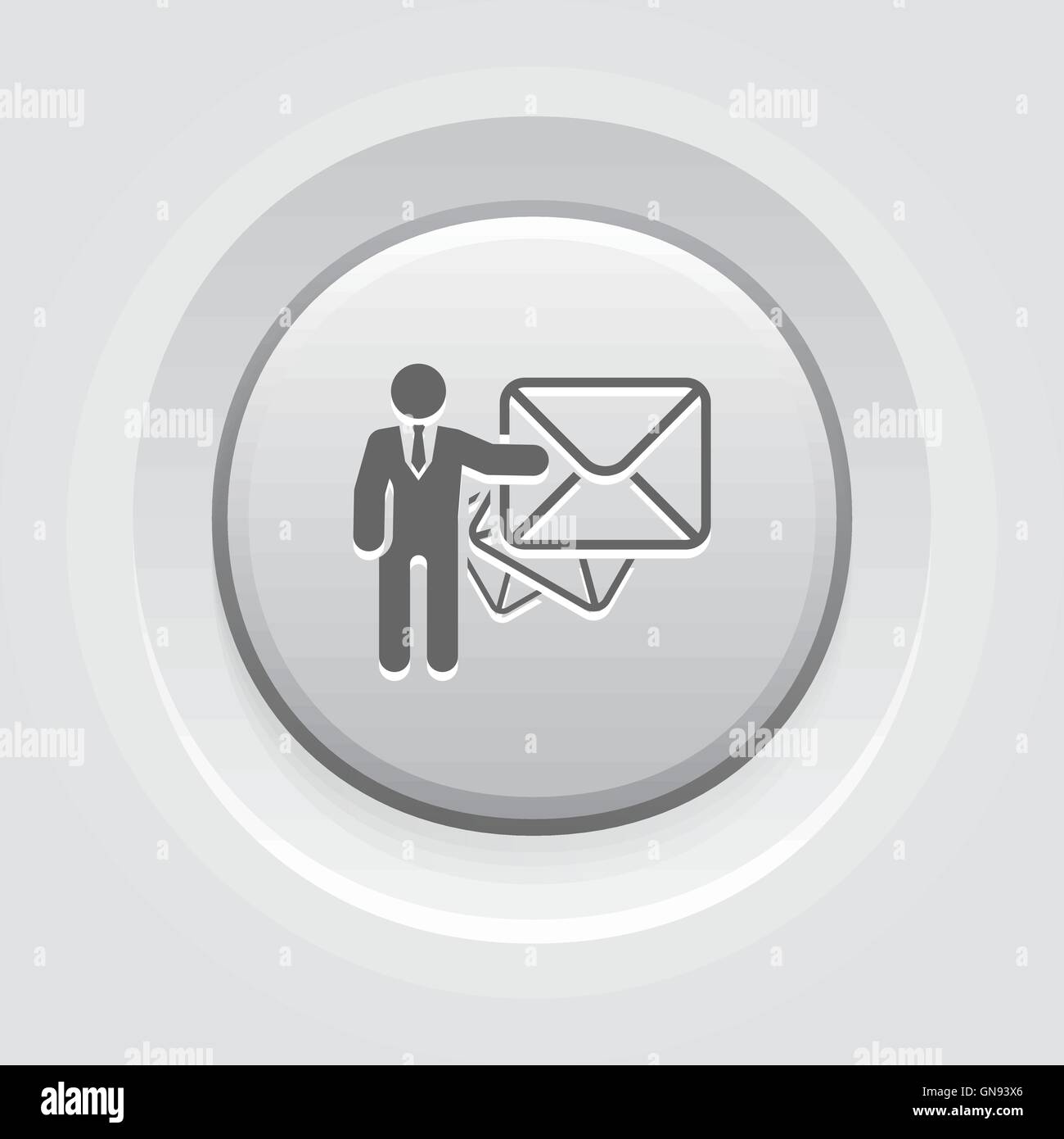 Social media button email Stock Vector Images - Alamy