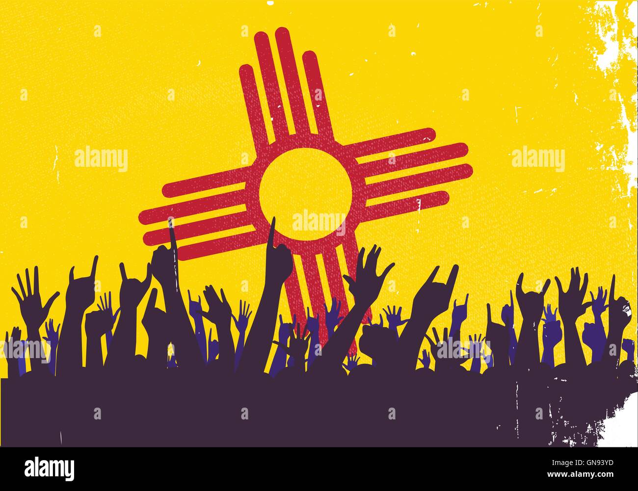 New mexico state flag hi-res stock photography and images - Alamy