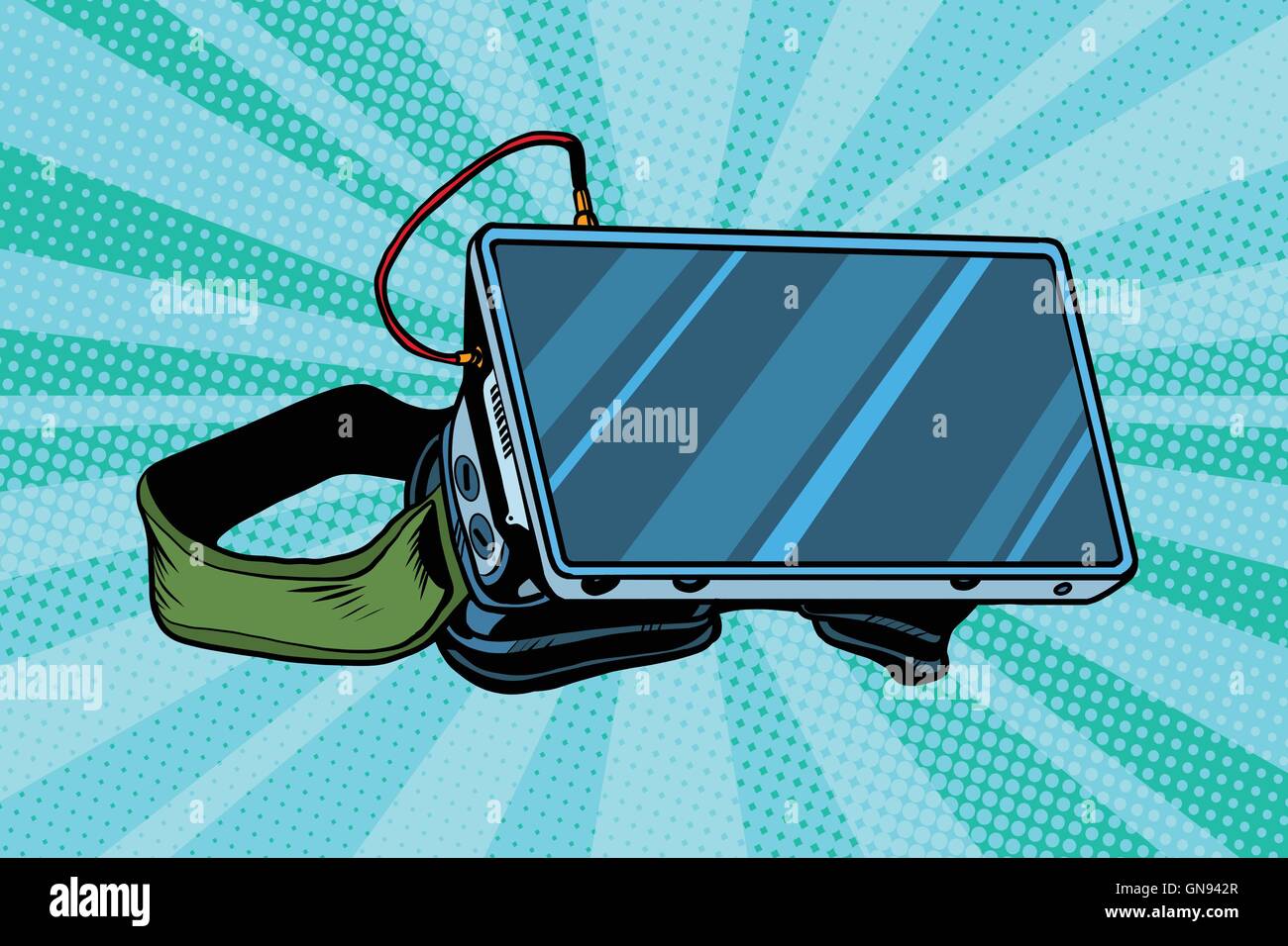 Gaming entertainment virtual technology Stock Vector Images - Alamy