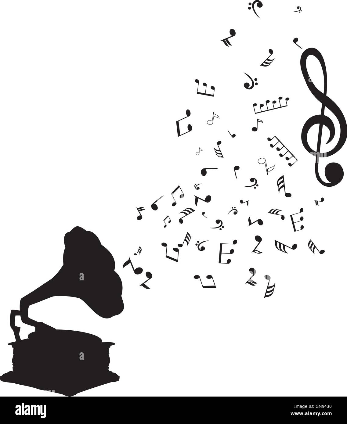 Clip art images music notes hi-res stock photography and images - Alamy