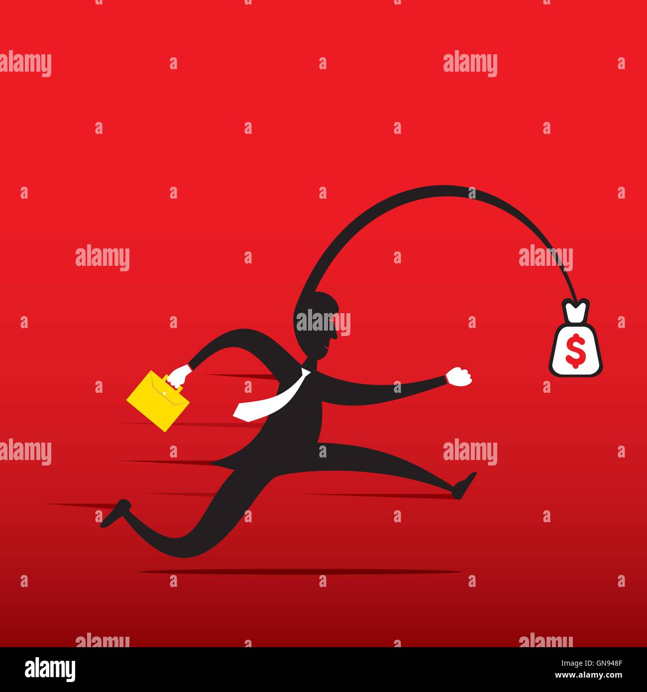 Follow the money Stock Vector Images - Alamy