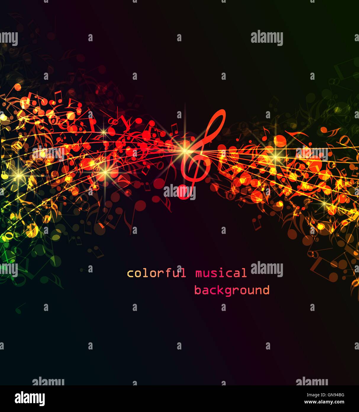 Colorful musical background Stock Vector Image & Art - Alamy