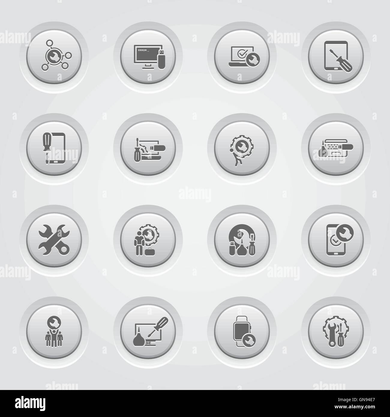 Support maintenance wrench gear hi-res stock photography and images - Alamy