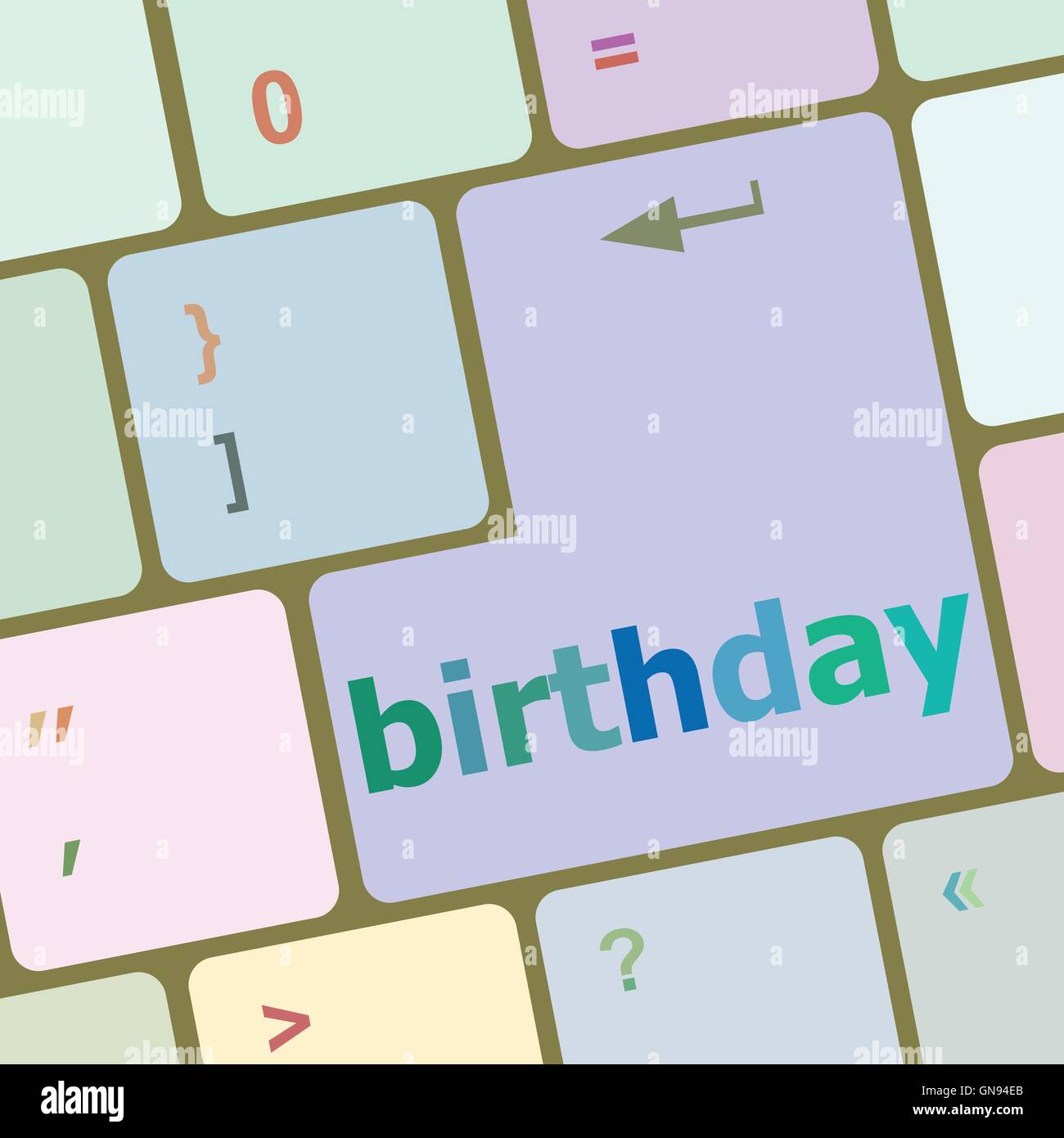 Computer Happy Birthday Stock Photos & Computer Happy Birthday Stock ...