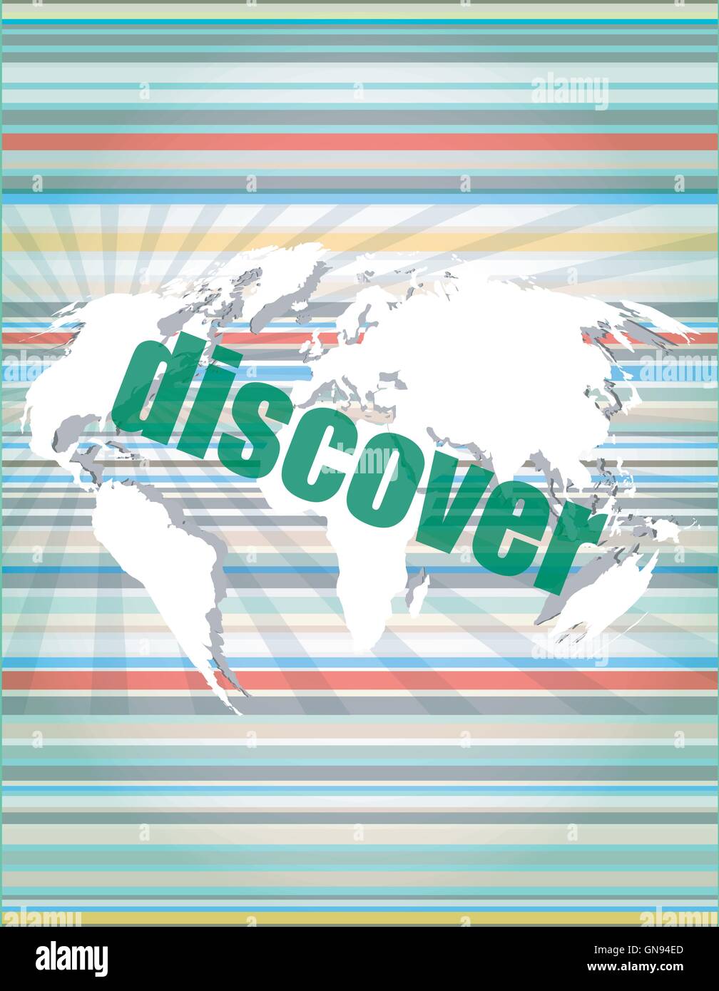social concept: word discover on digital background vector quotation ...