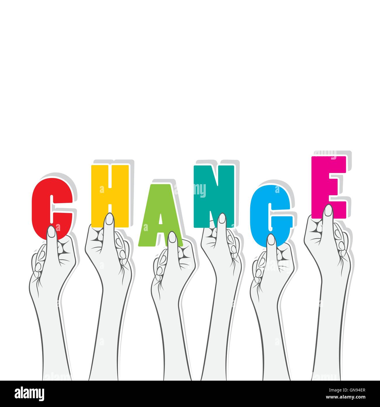 Change hand Stock Vector Images - Alamy