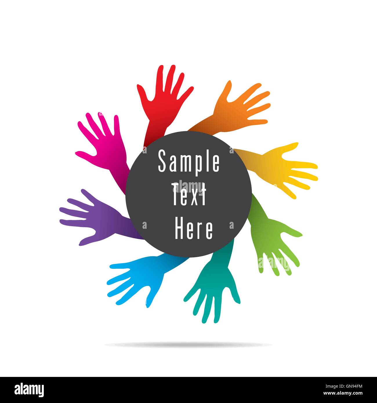 teamwork concept, helping hands, or work for cause concept design ...