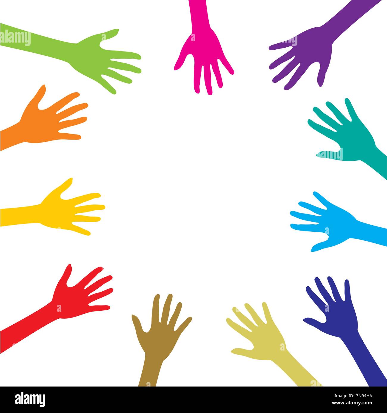 helping or caring hand background vector design Stock Vector Image ...