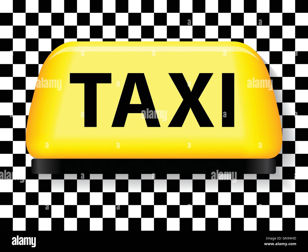 Taxi sign with checkered background Stock Vector Image & Art - Alamy