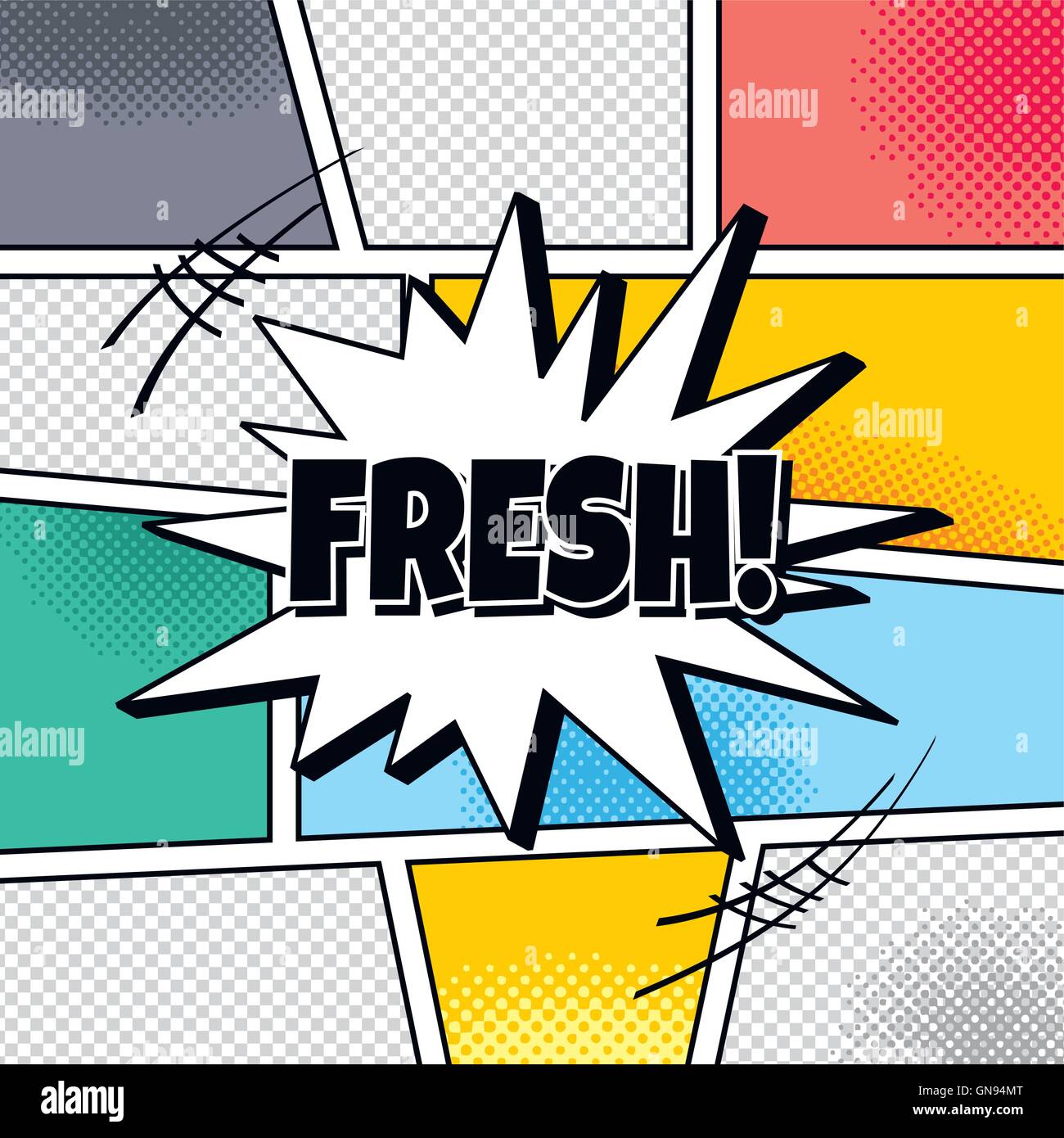 cartoon theme comic template Stock Vector Image & Art - Alamy